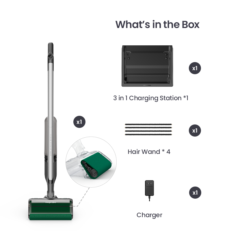 Moprobo Cordless 4 in 1 Pickup Mop M2 Turbo